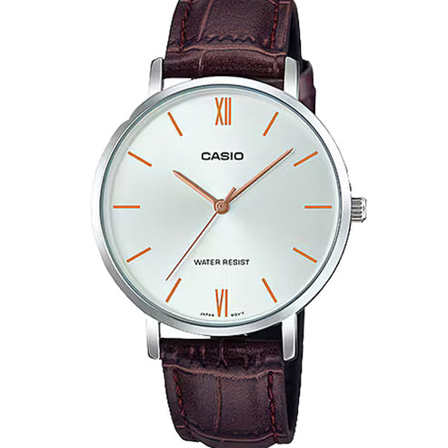 Casio Enticer LTP-VT01 series Silver Dial Women 34mm A1628 LTP-VT01L-7